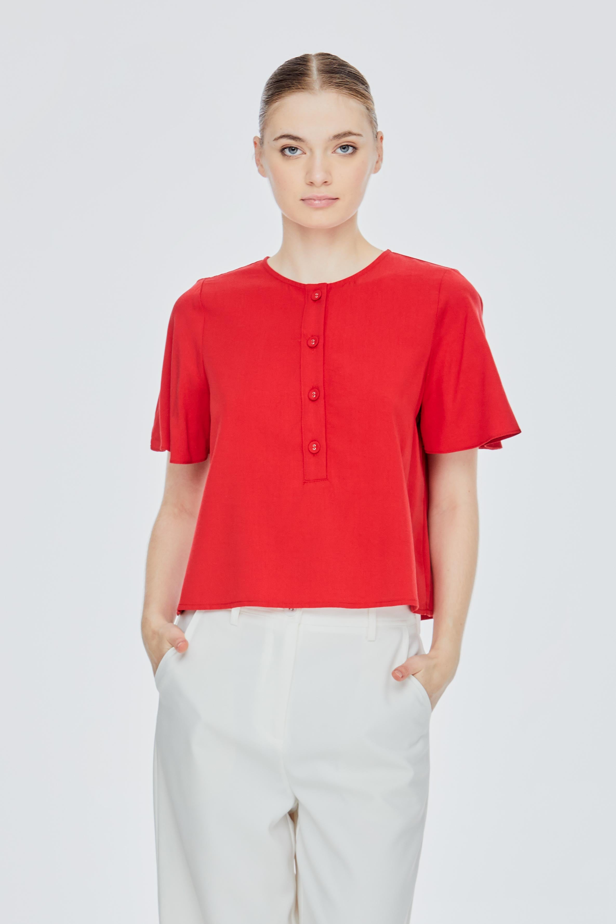 Boxy Flare Sleeves Top – iORA