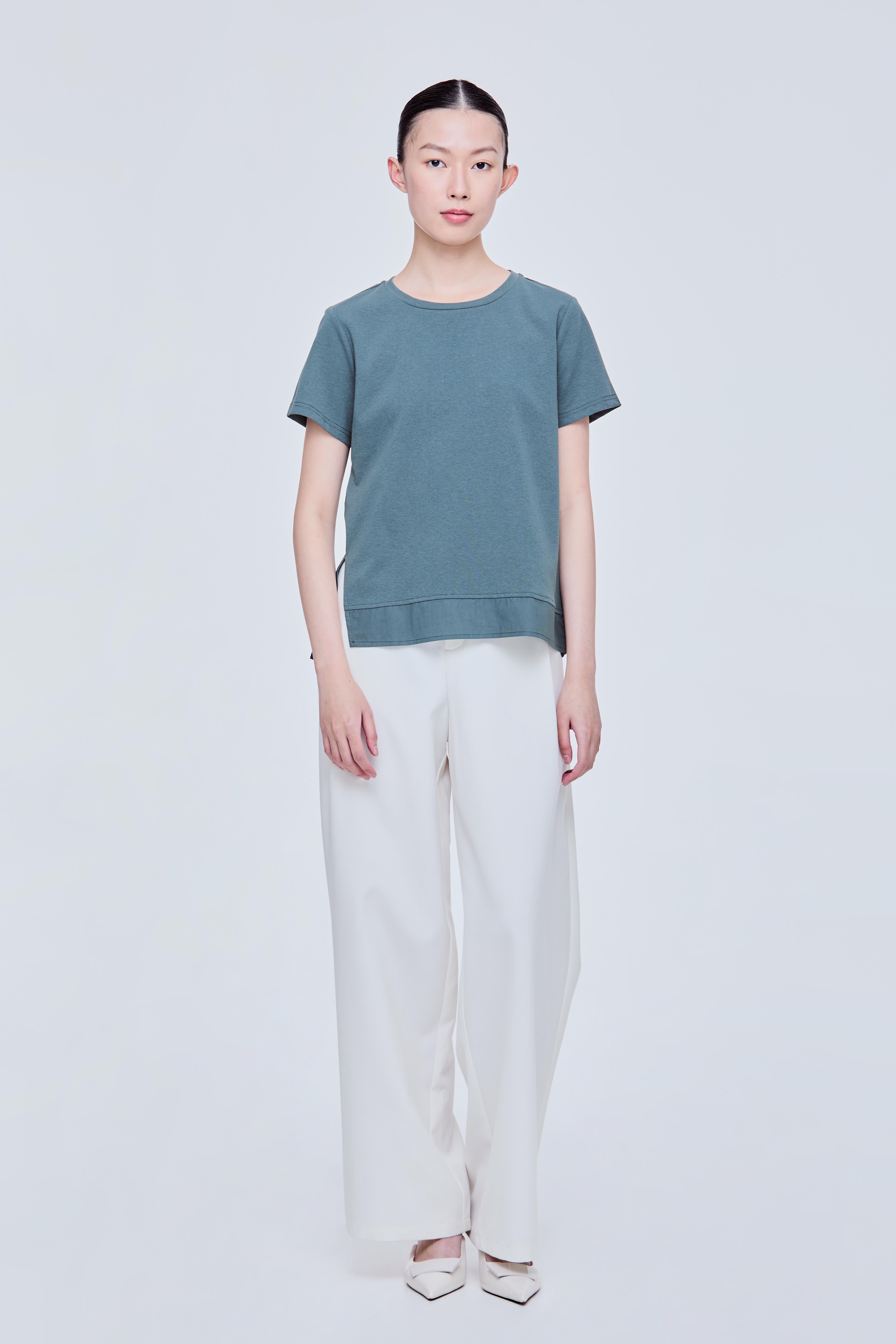 Asymmetrical Slit Tee – iORA
