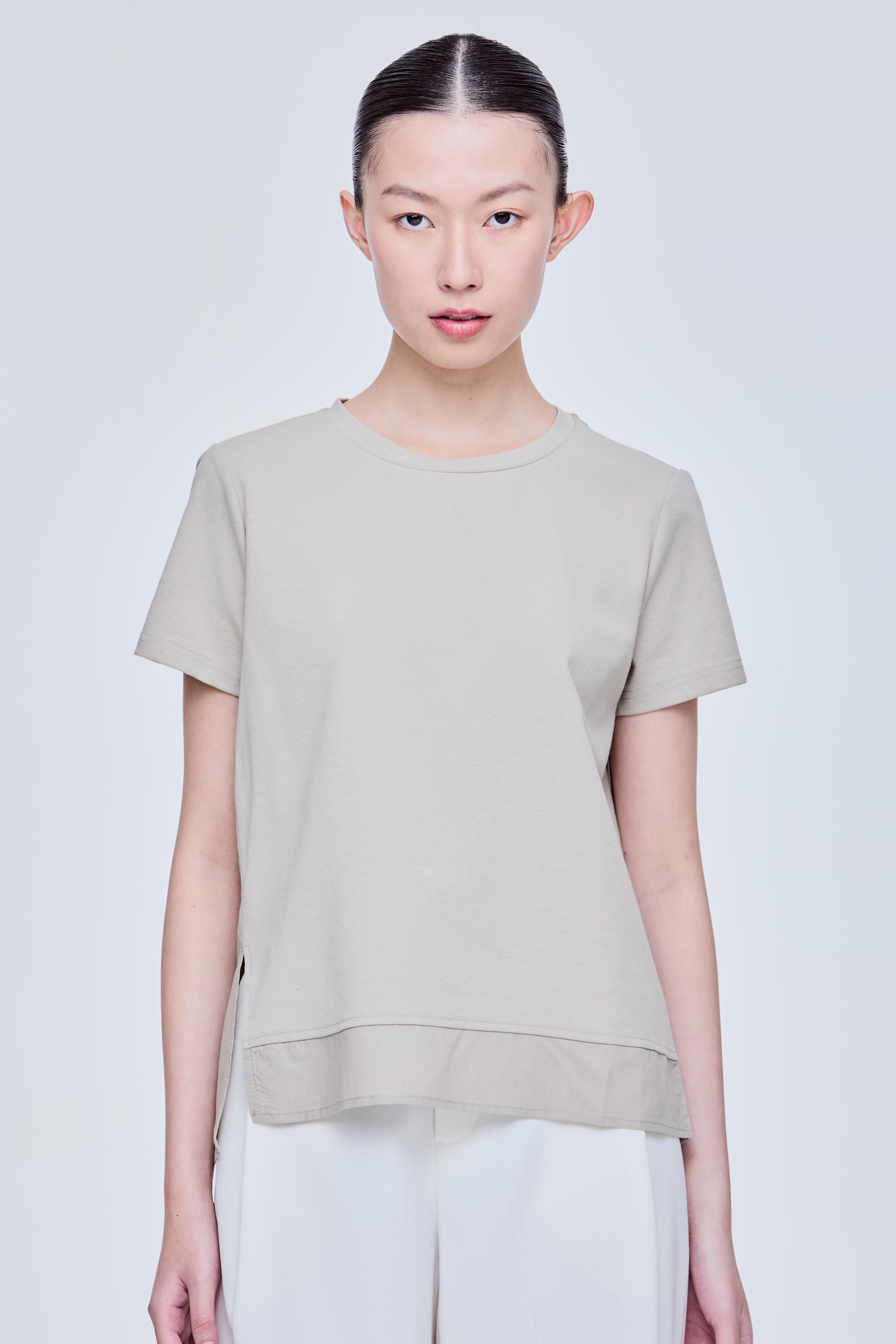 Asymmetrical Slit Tee – iORA