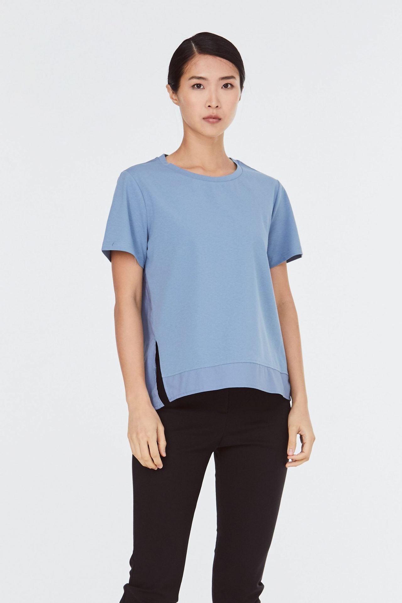 Asymmetrical Slit Tee – iORA