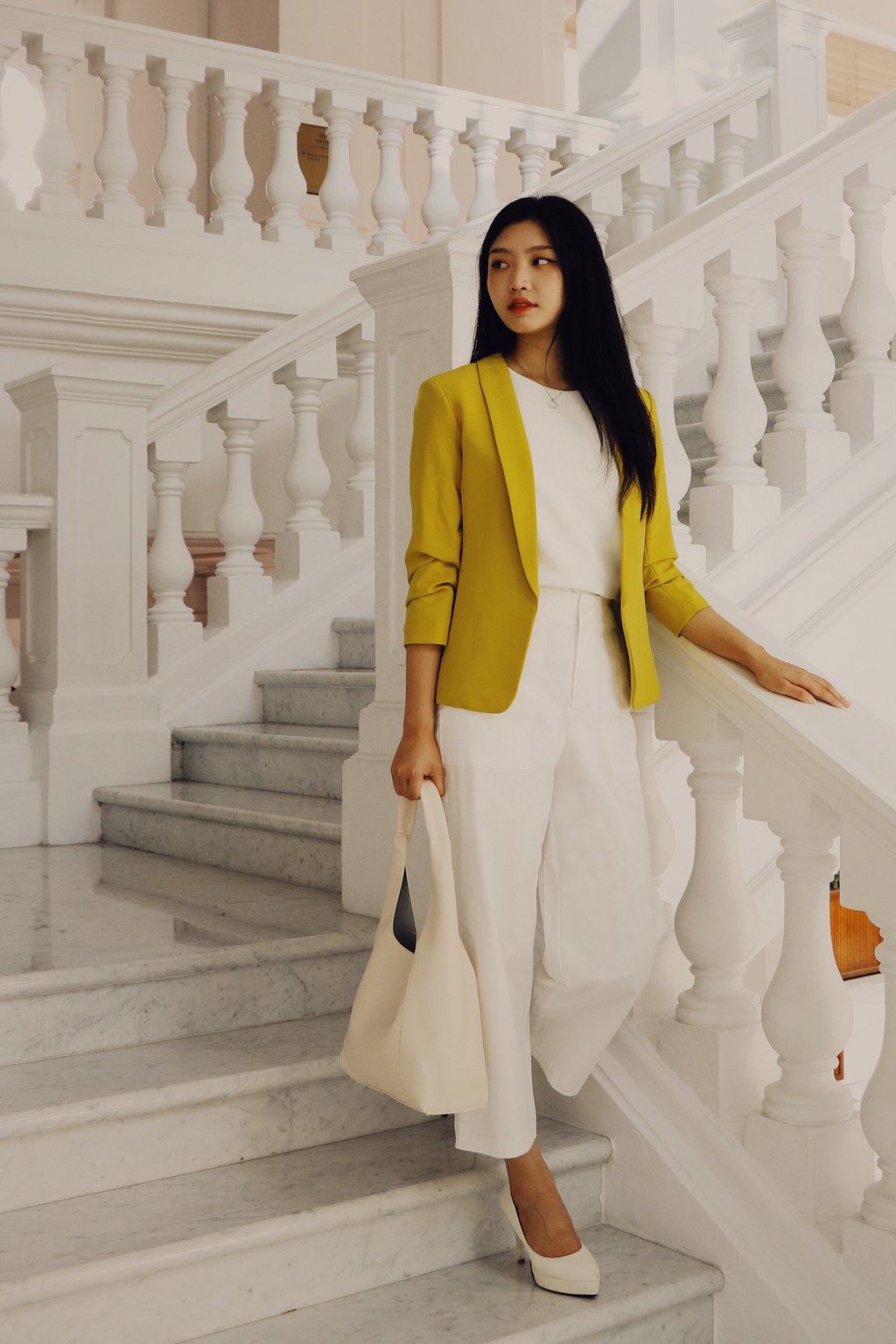 Scrunchy Sleeves Blazer – iORA