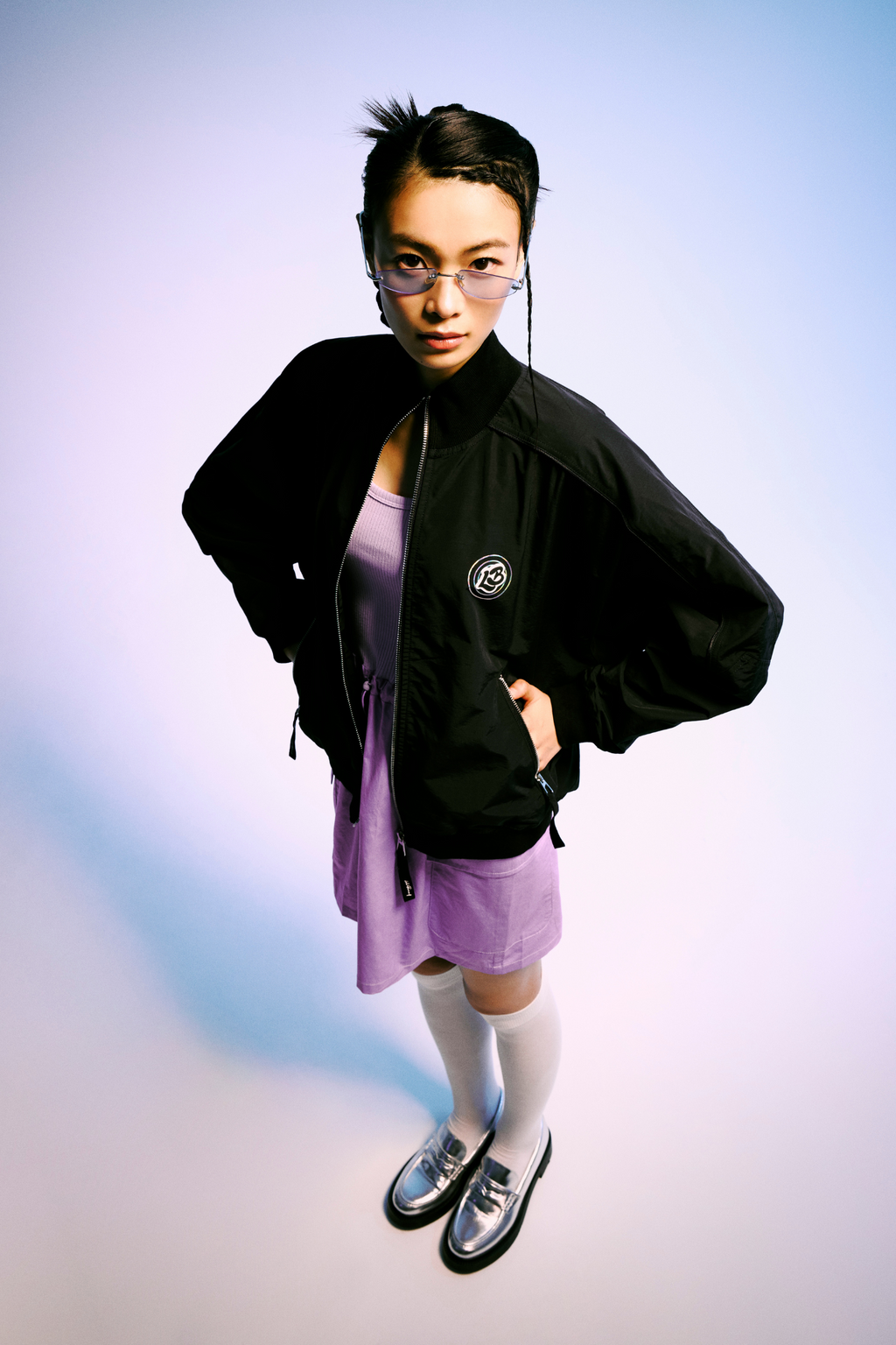 Holographic Logo Bomber Jacket – iORA