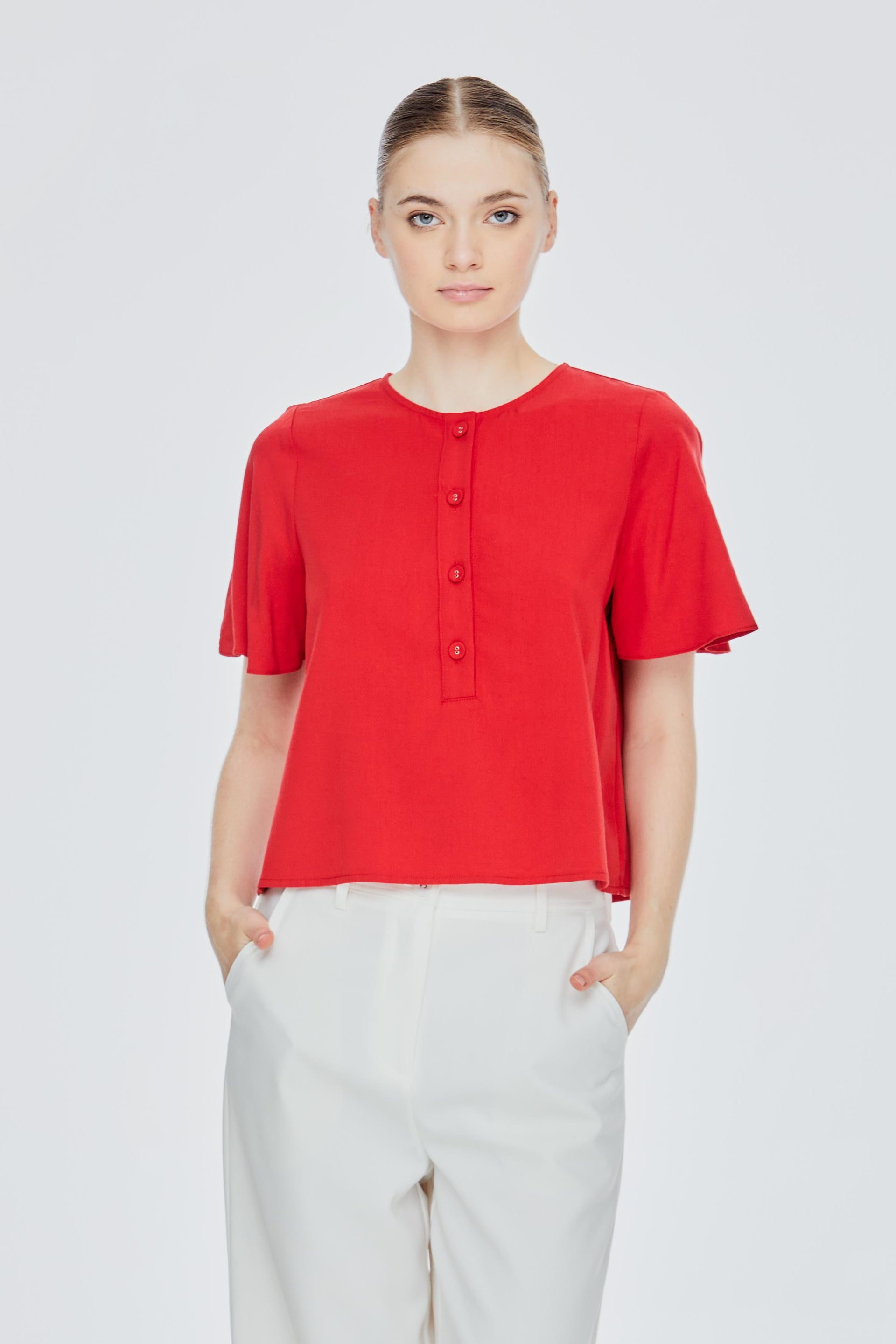 Boxy Flare Sleeves Top – iORA
