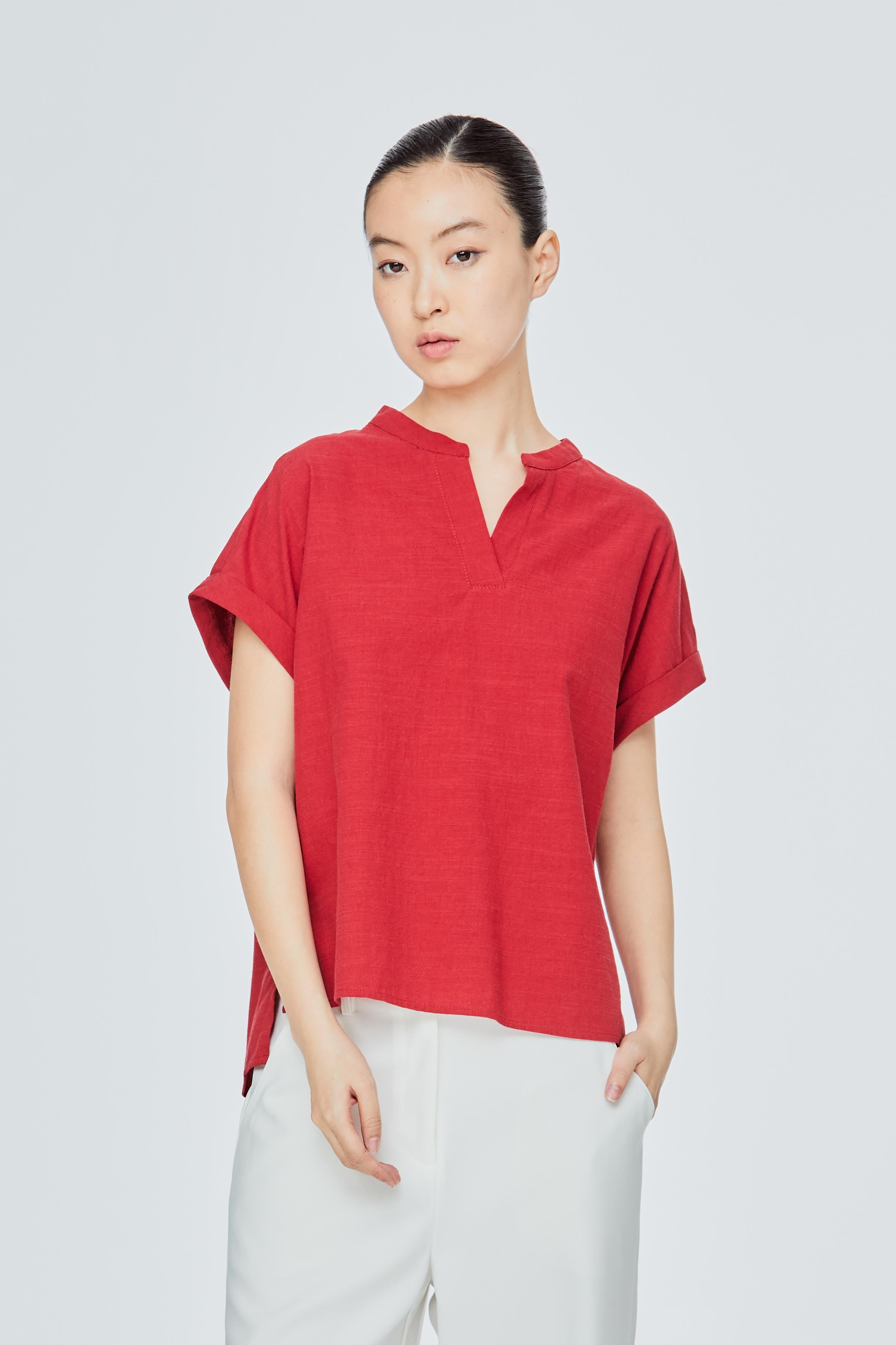 Folded Sleeves Blouse – iORA