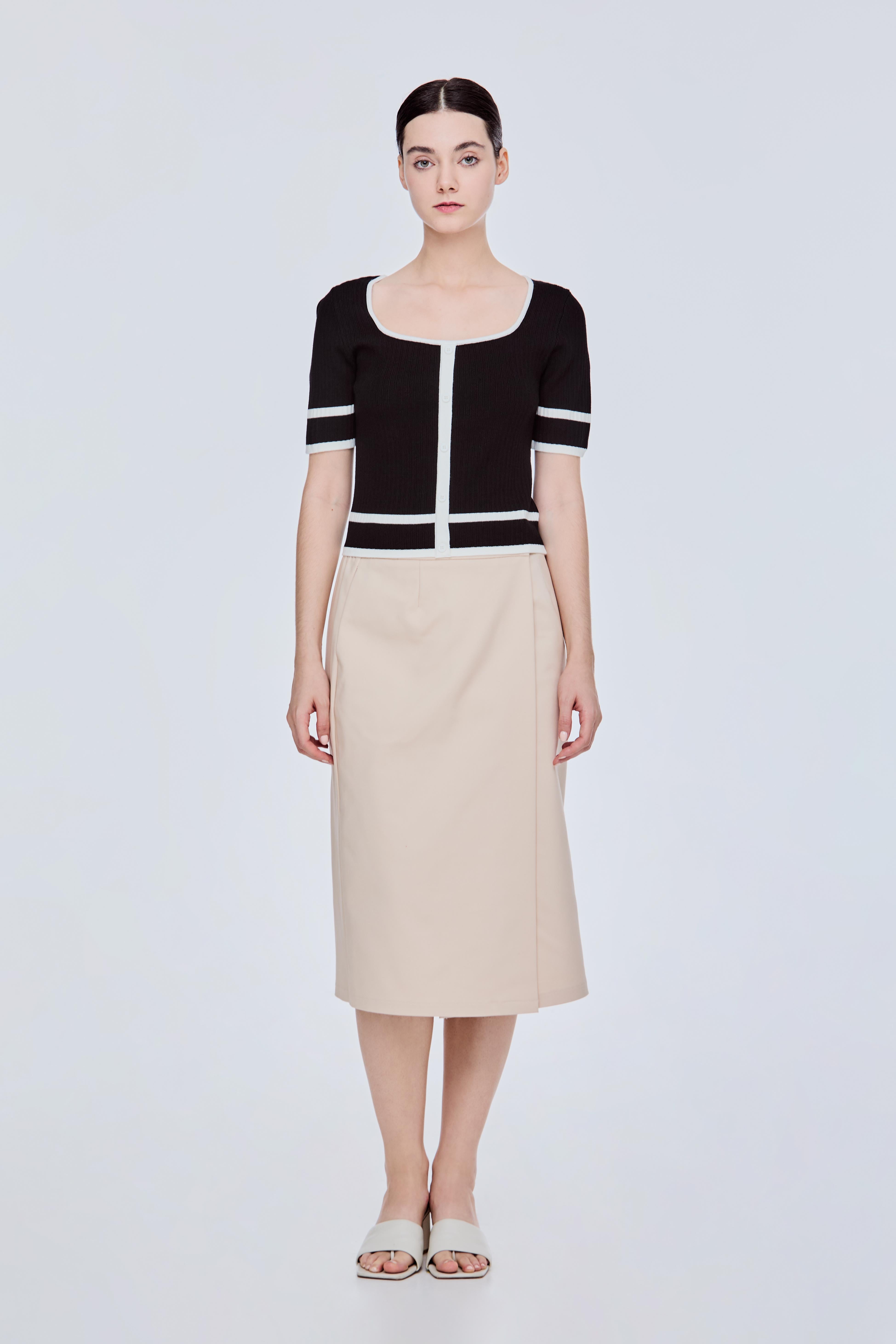 Square Neck Knit Top – iORA