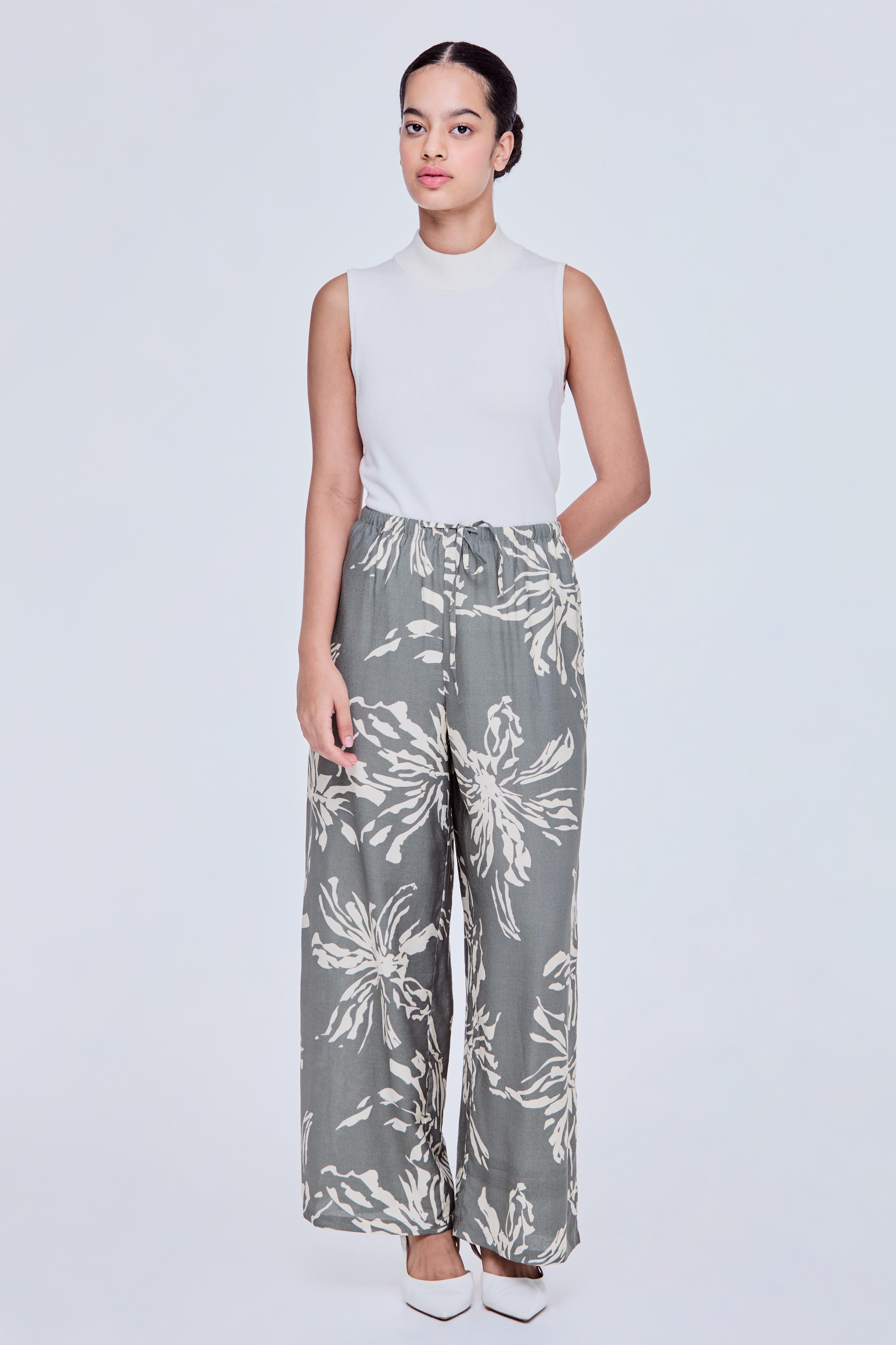 Printed Straight Pants – iORA