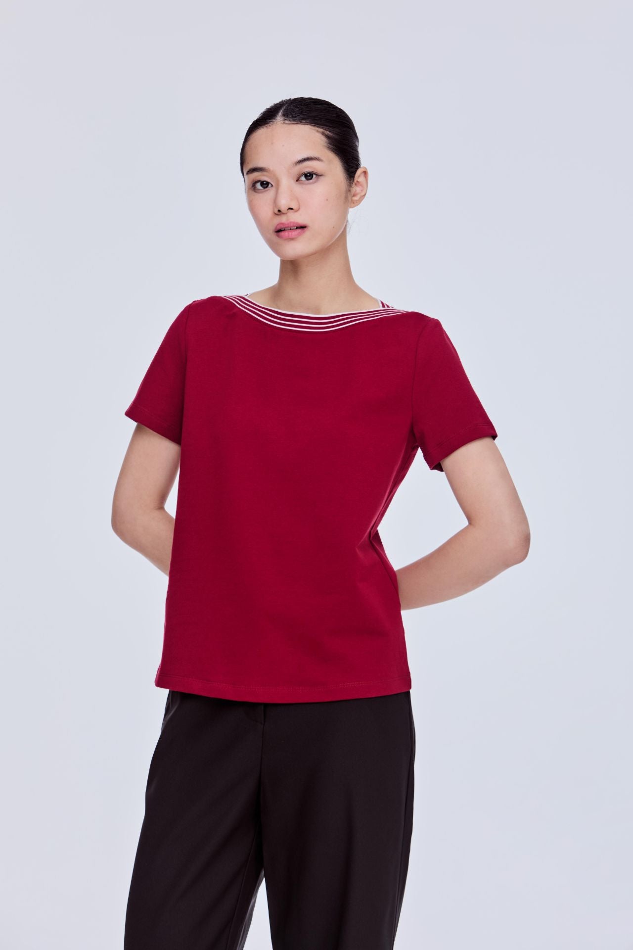 Boat Neck Tee – iORA