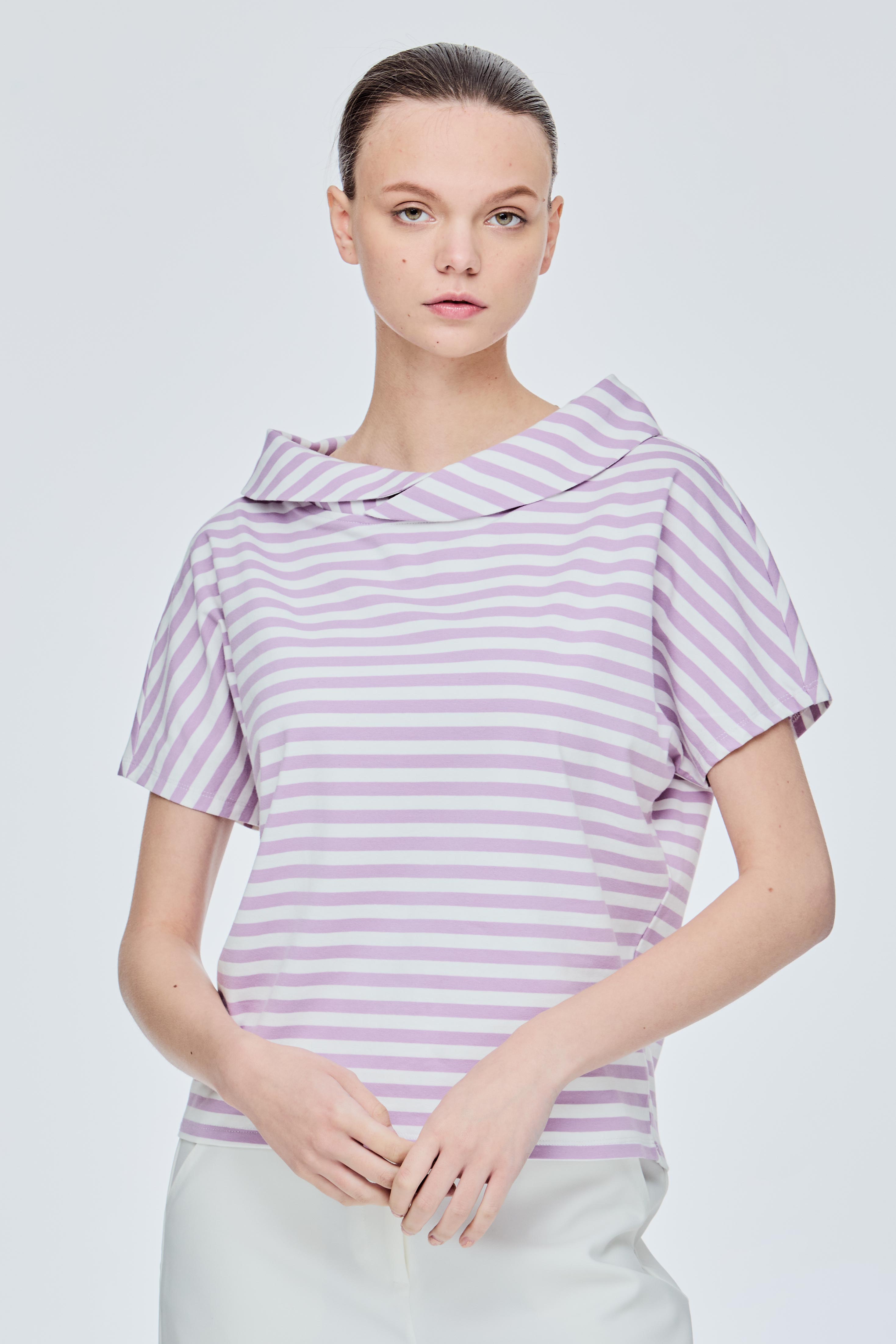 Collared Boat Neck Top – iORA