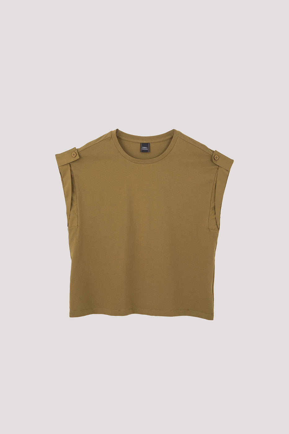 Contrast Cuff Boxy Tee – iORA