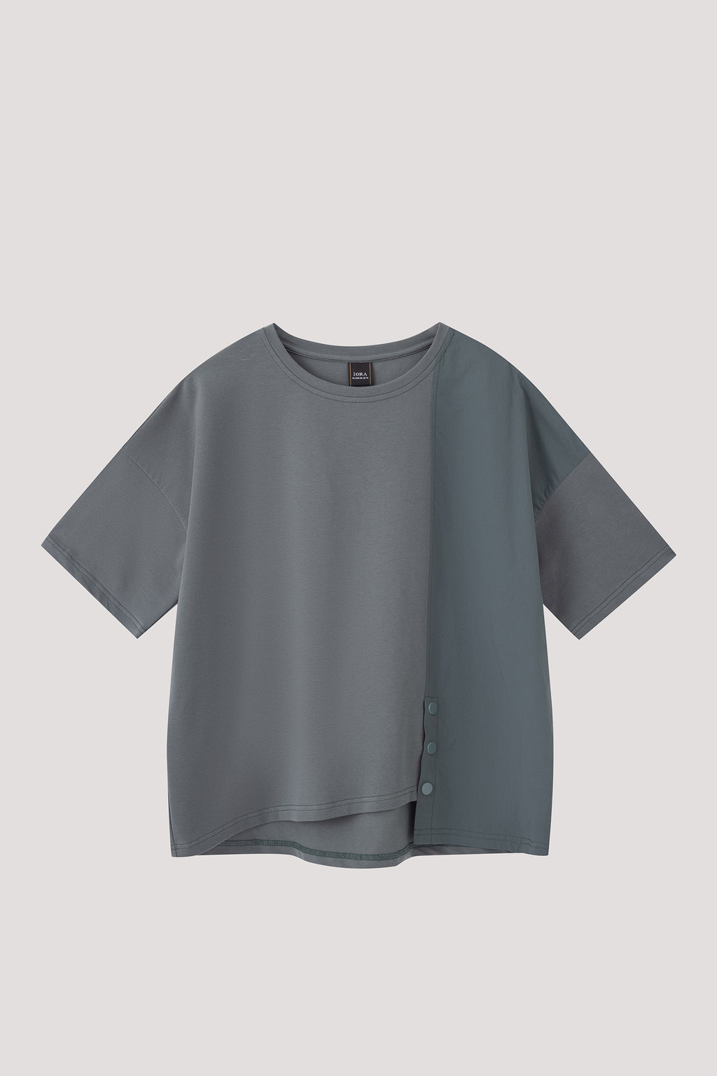 Front Slit Buttoned Tee – iORA