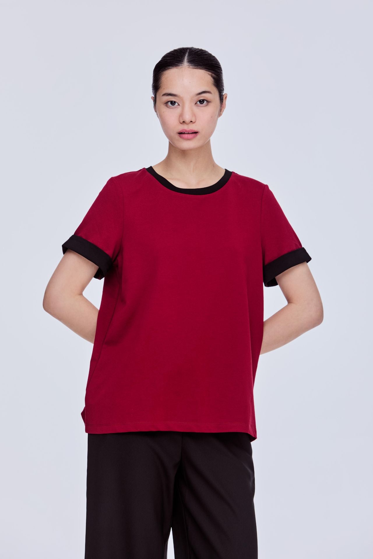 Basic Contrast Colour Tee – iORA