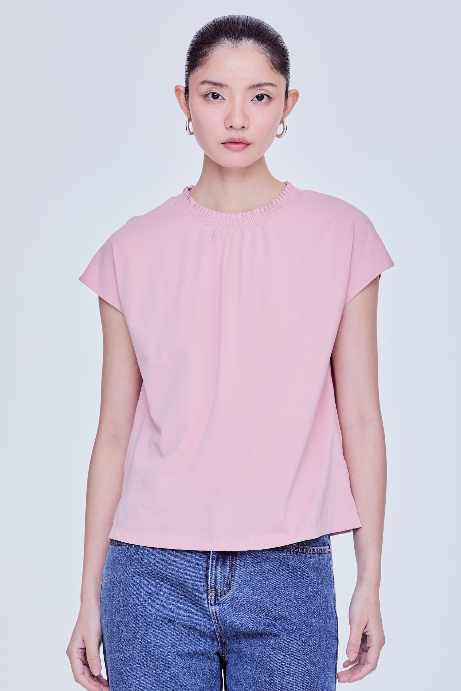 Ruffle Neck Top – iORA