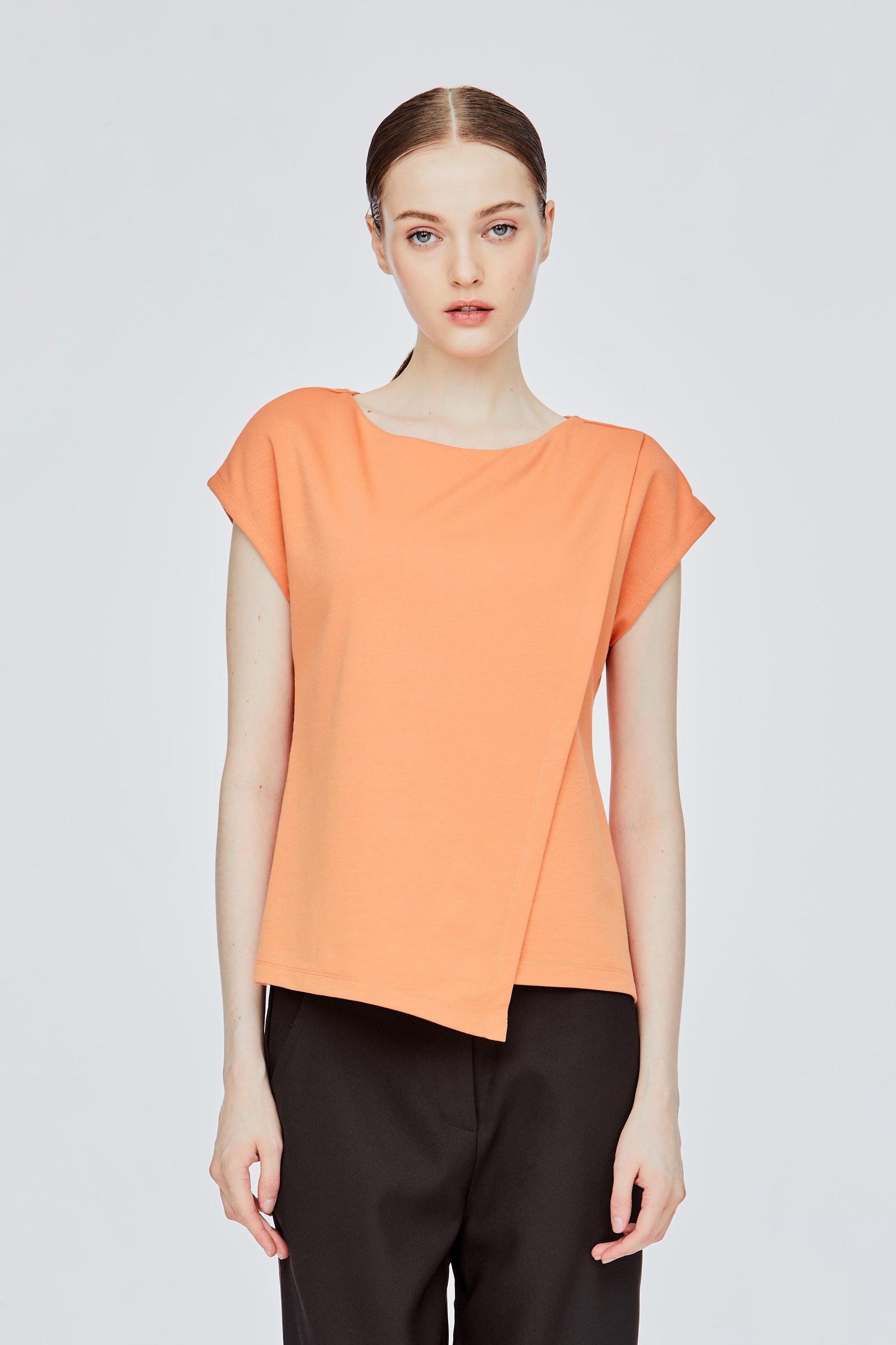 Asymmetrical Panelled Tee Blouse – iORA