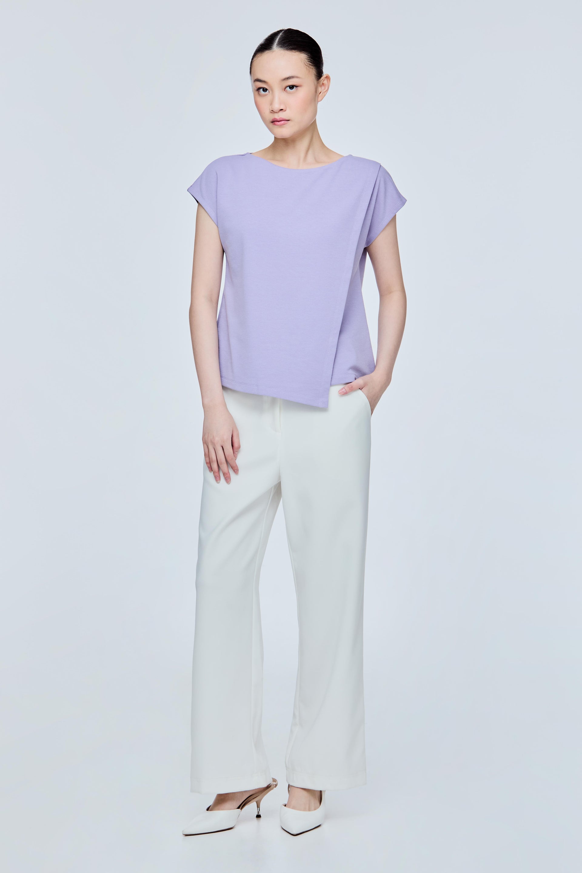 Asymmetrical Panelled Tee Blouse – iORA