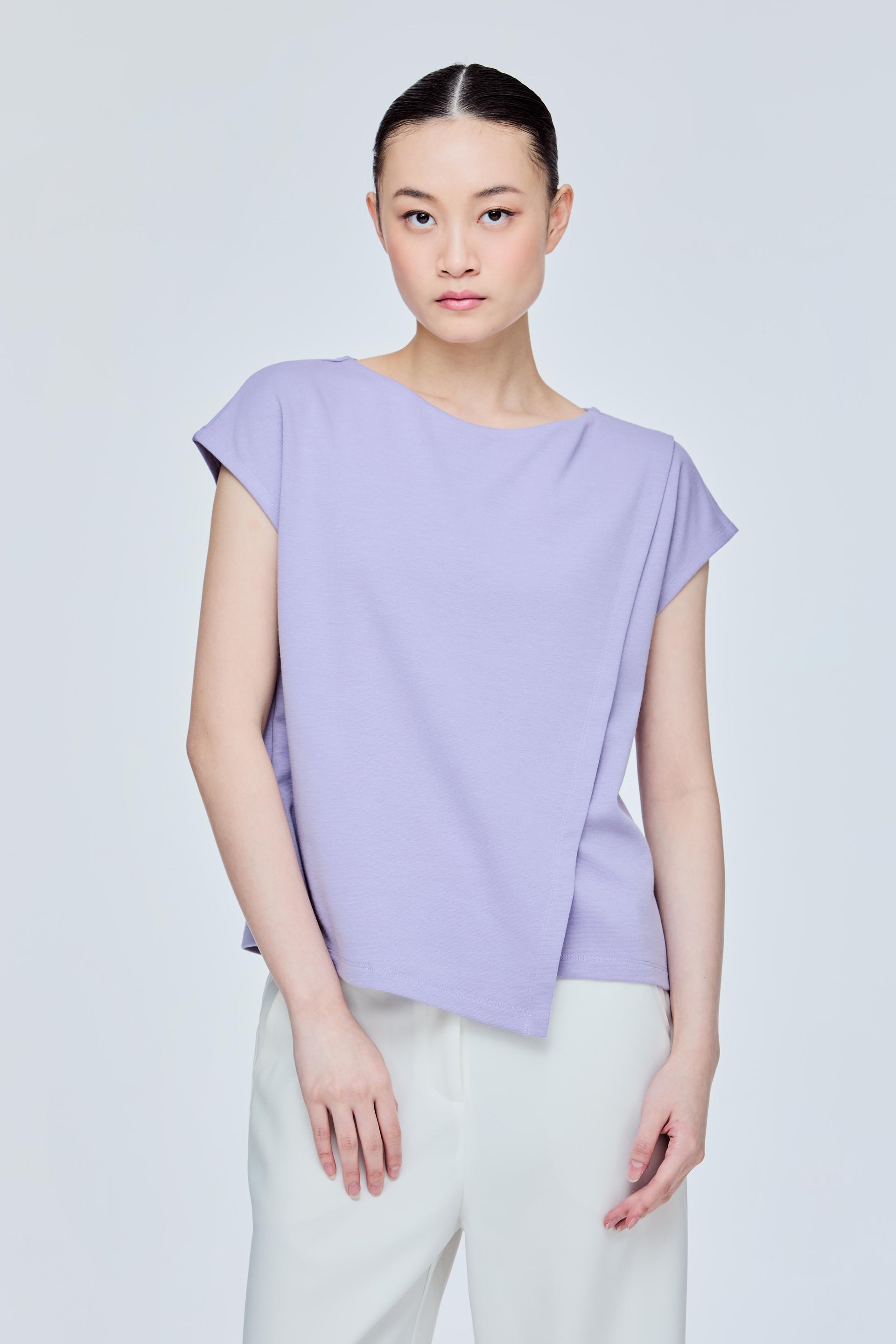 Asymmetrical Panelled Tee Blouse – iORA