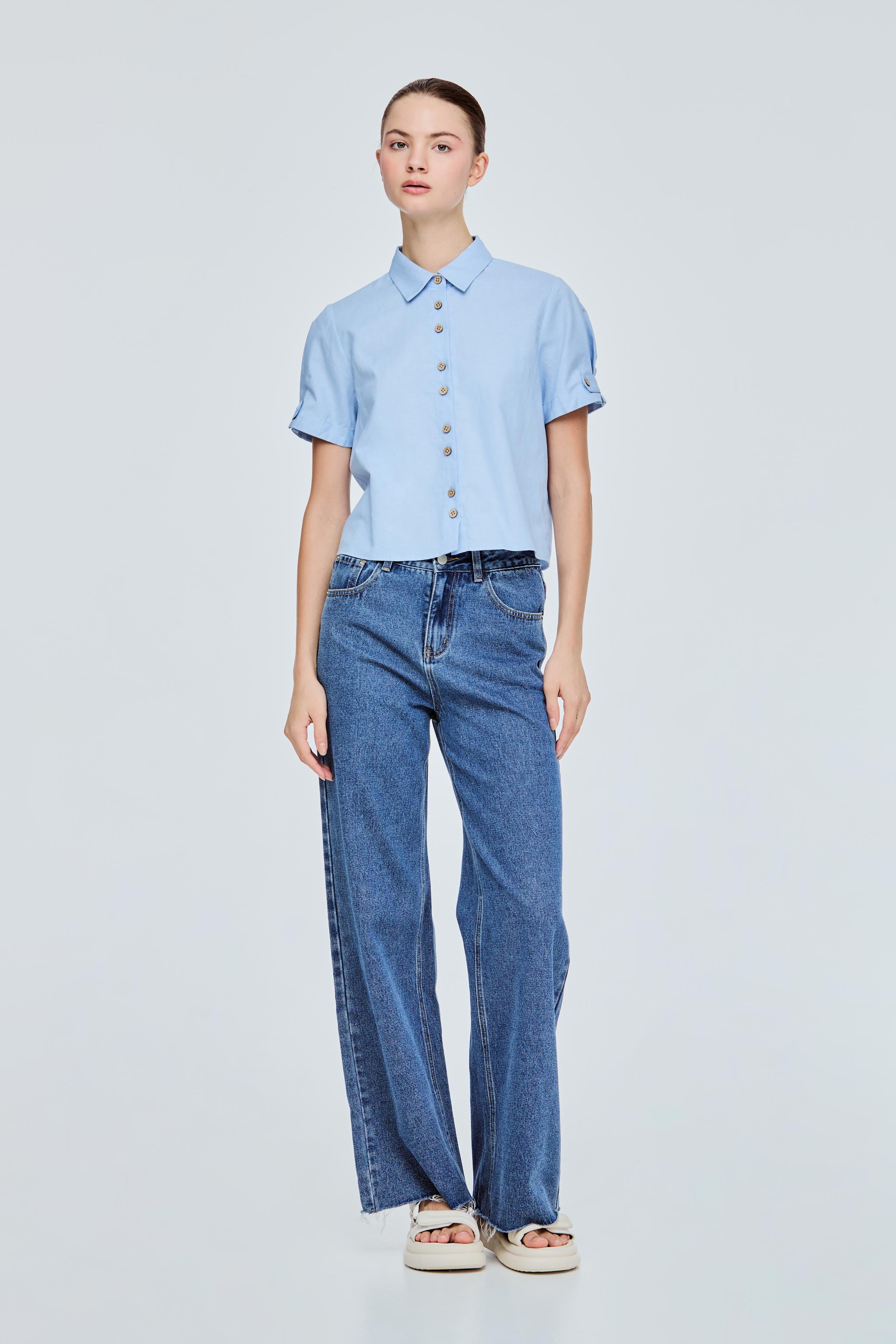 Double Button Down Blouse – iORA