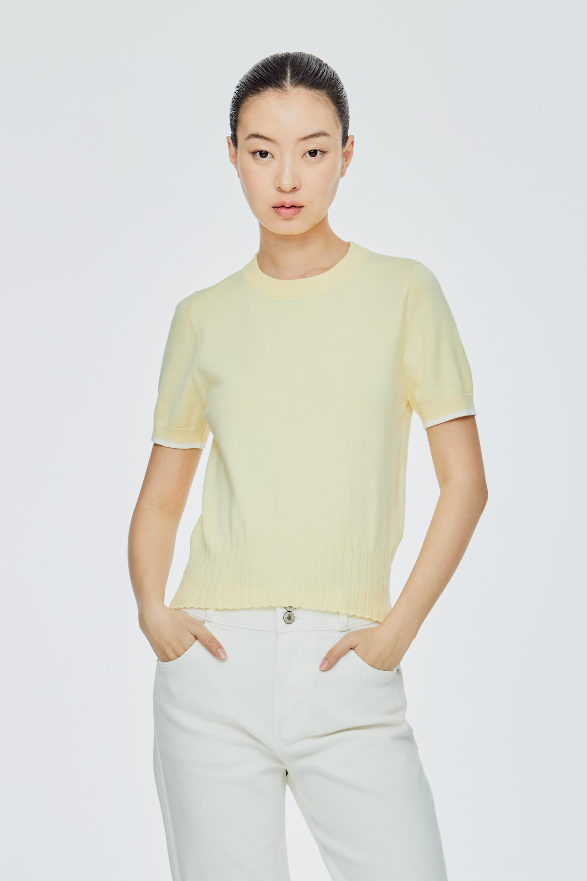 Cropped Knit Top – iORA