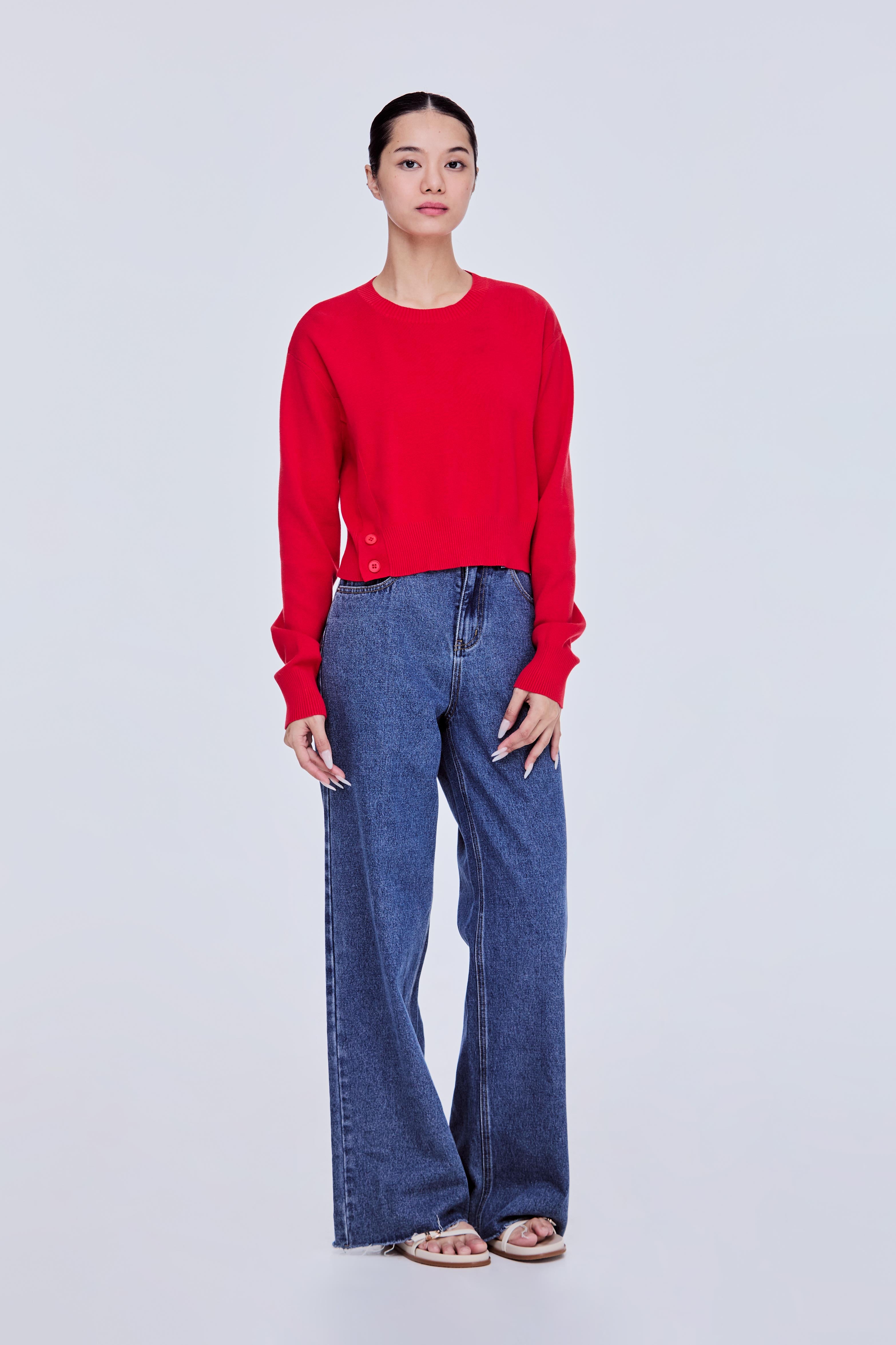 Double Button Sweater – iORA