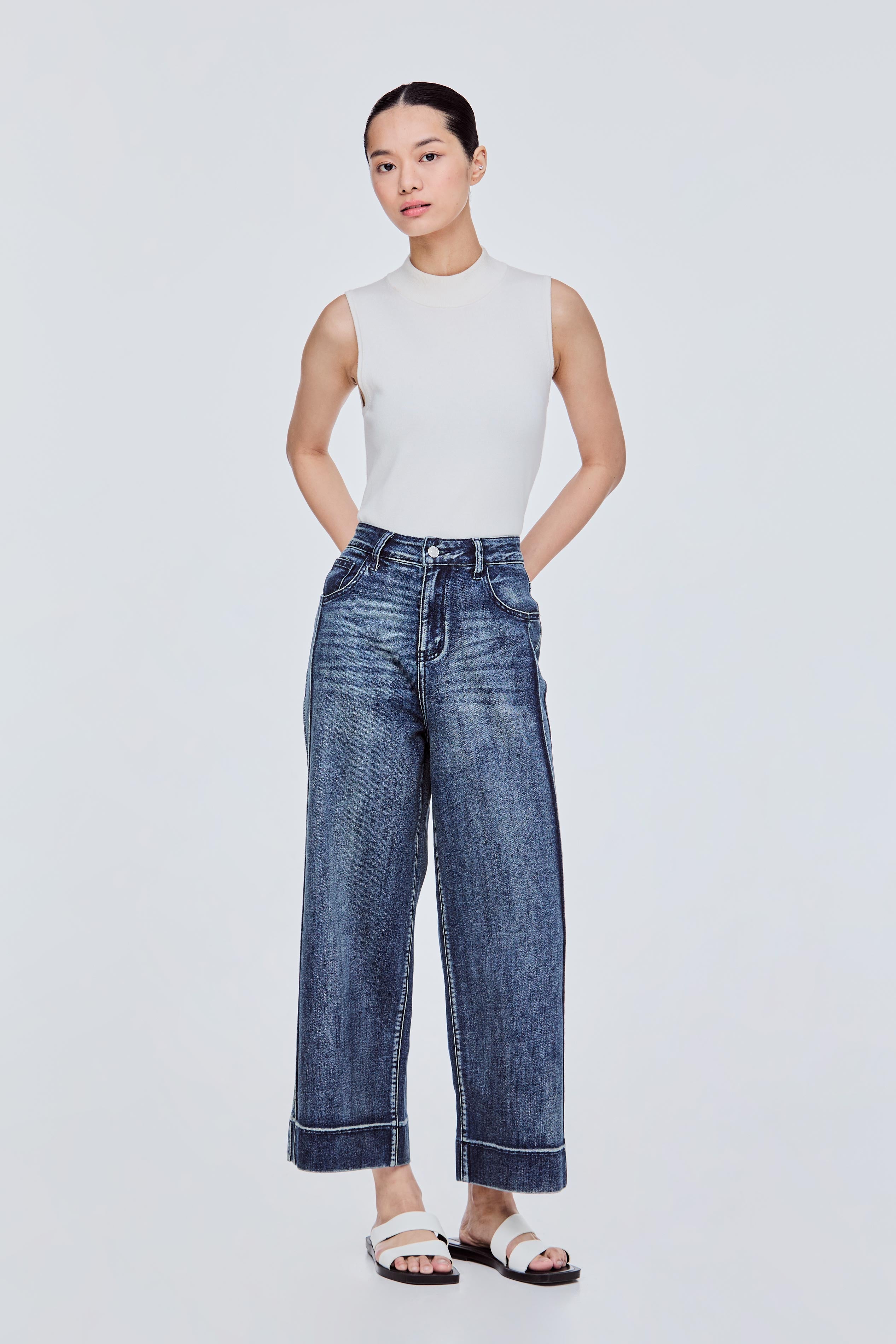 Panelled Denim Pants – iORA