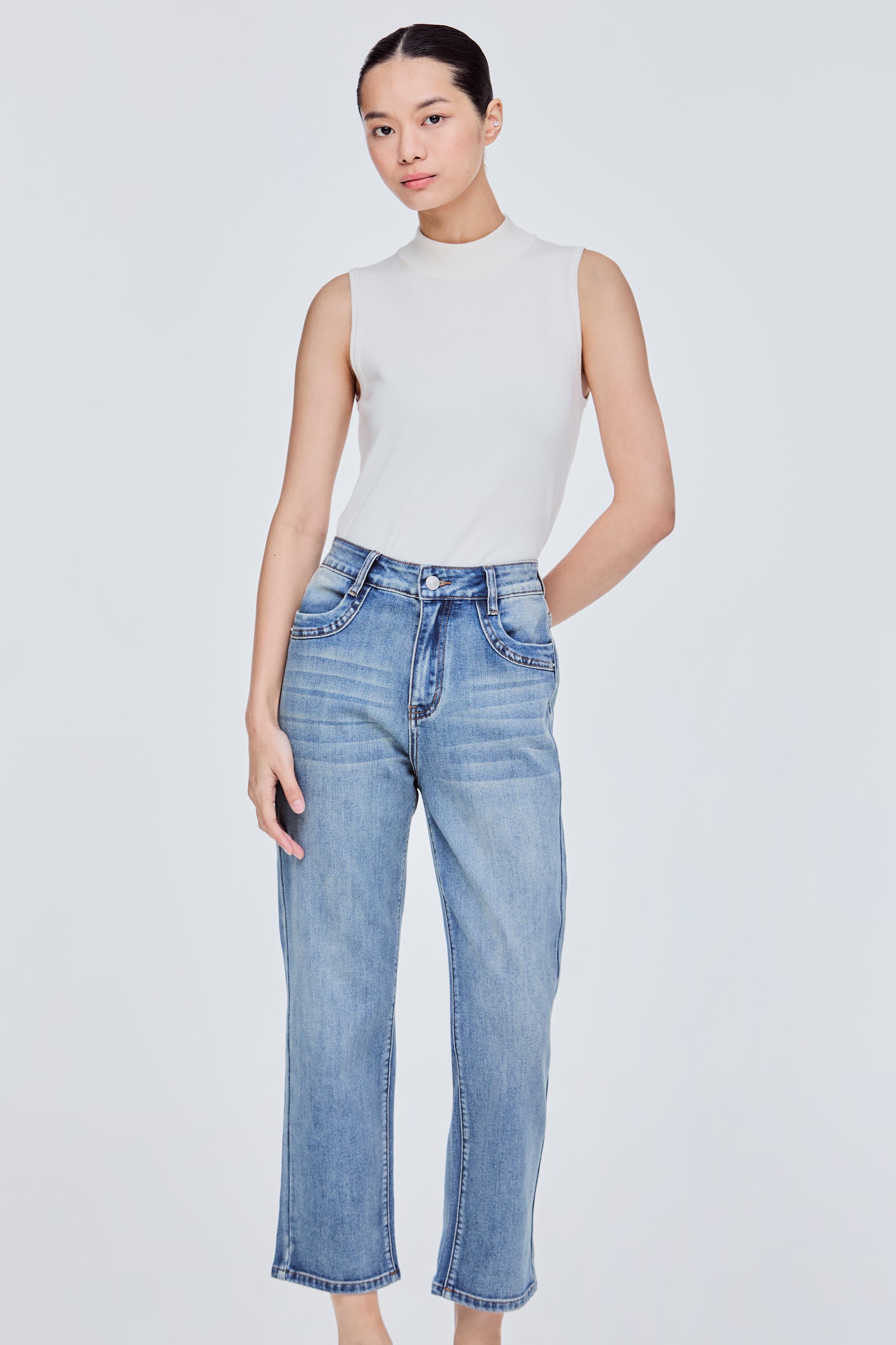 Washed Denim Jeans – iORA
