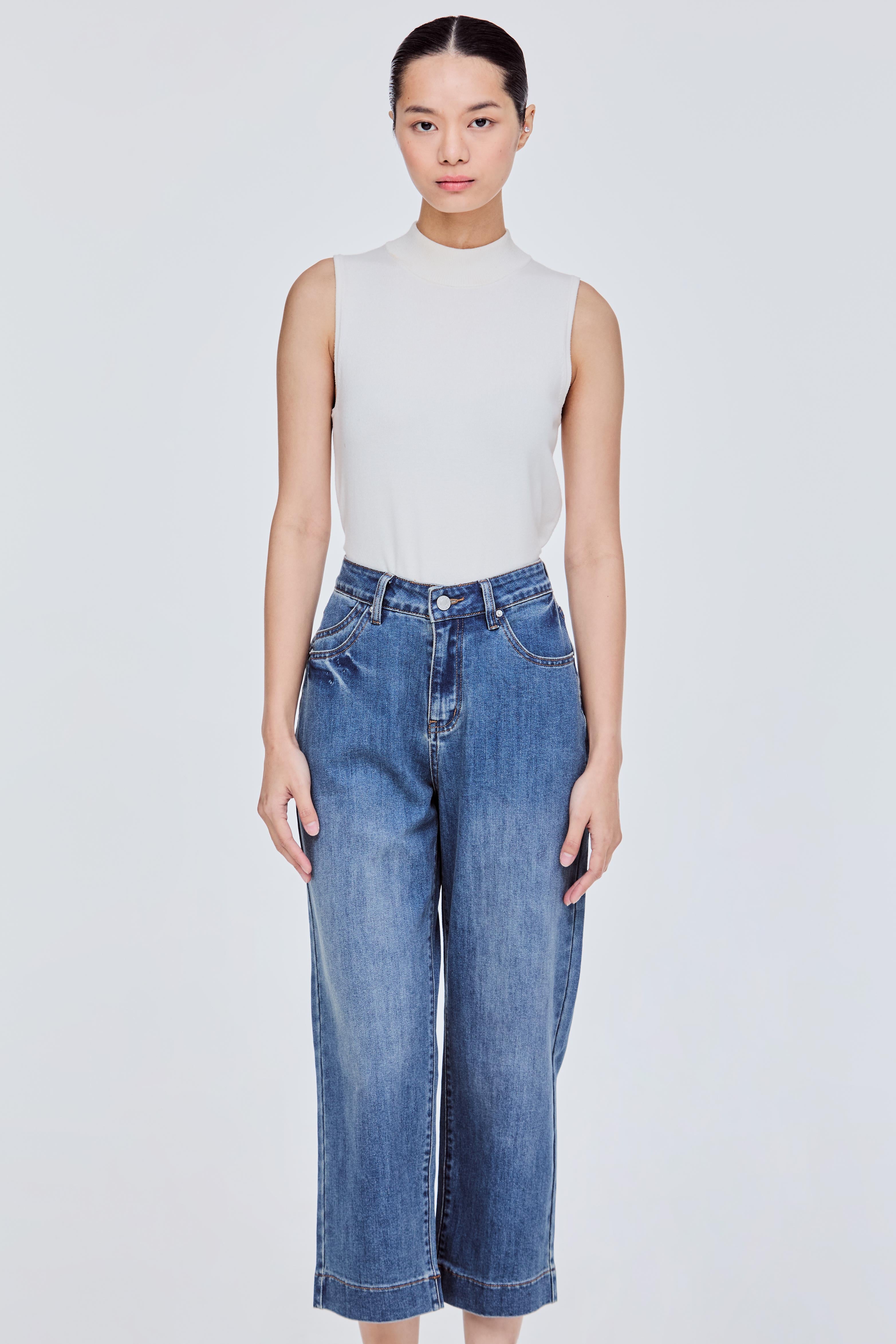 Straight Leg Denim Pants – iORA