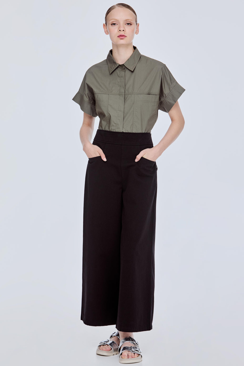 Wide Leg Pocketed Pants – iORA
