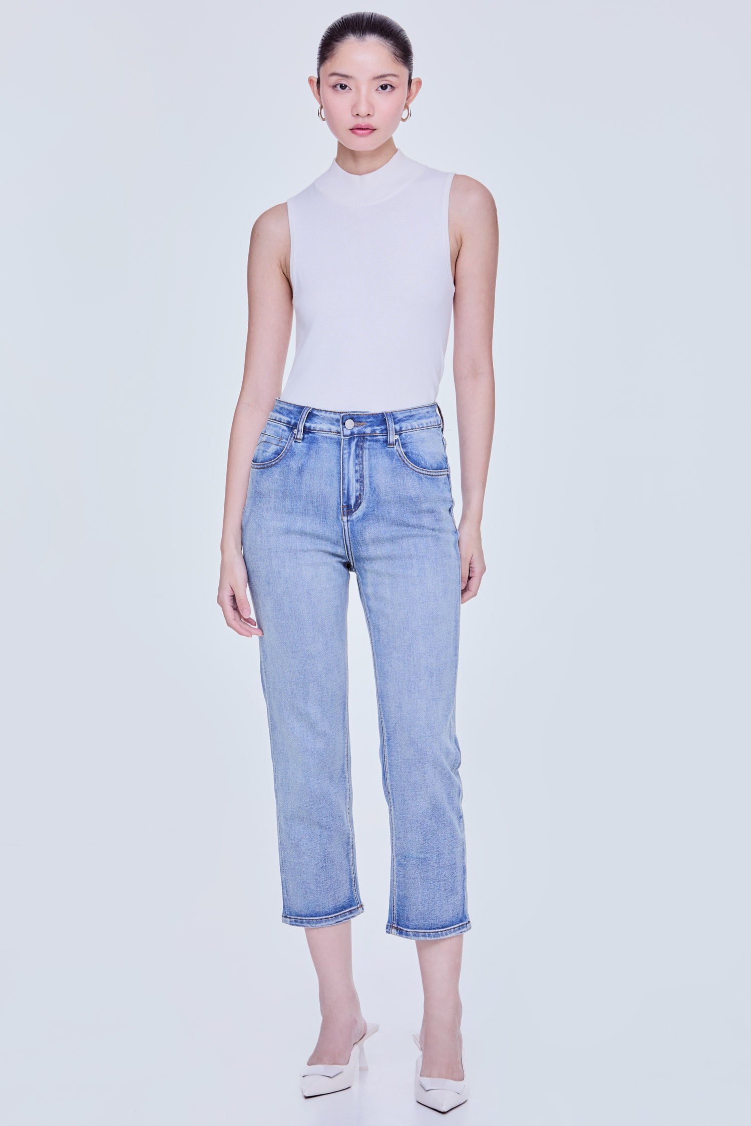 Semi-Tappered Denim Pants – iORA