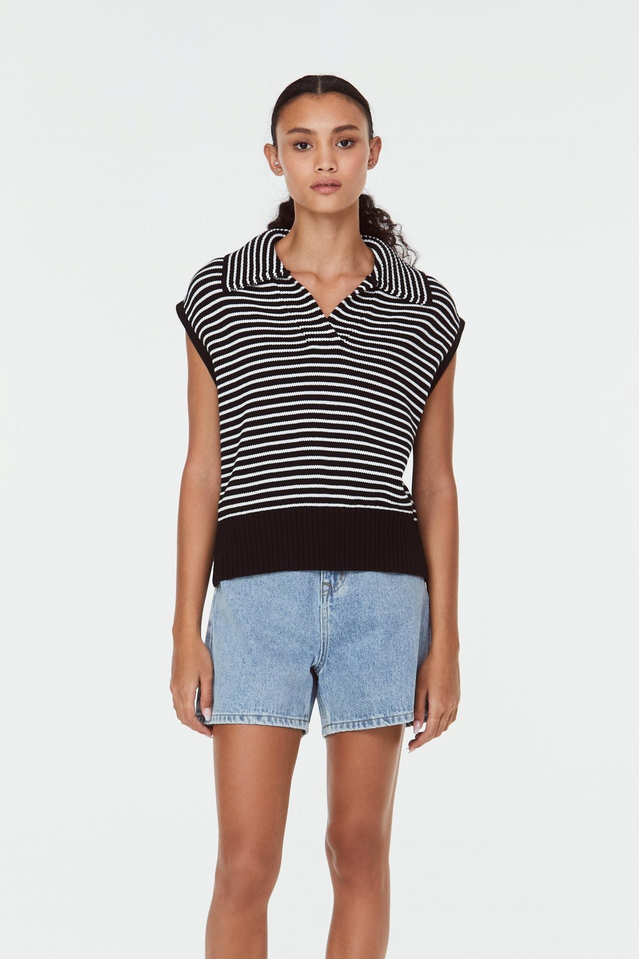 Collared Knit Top – iORA