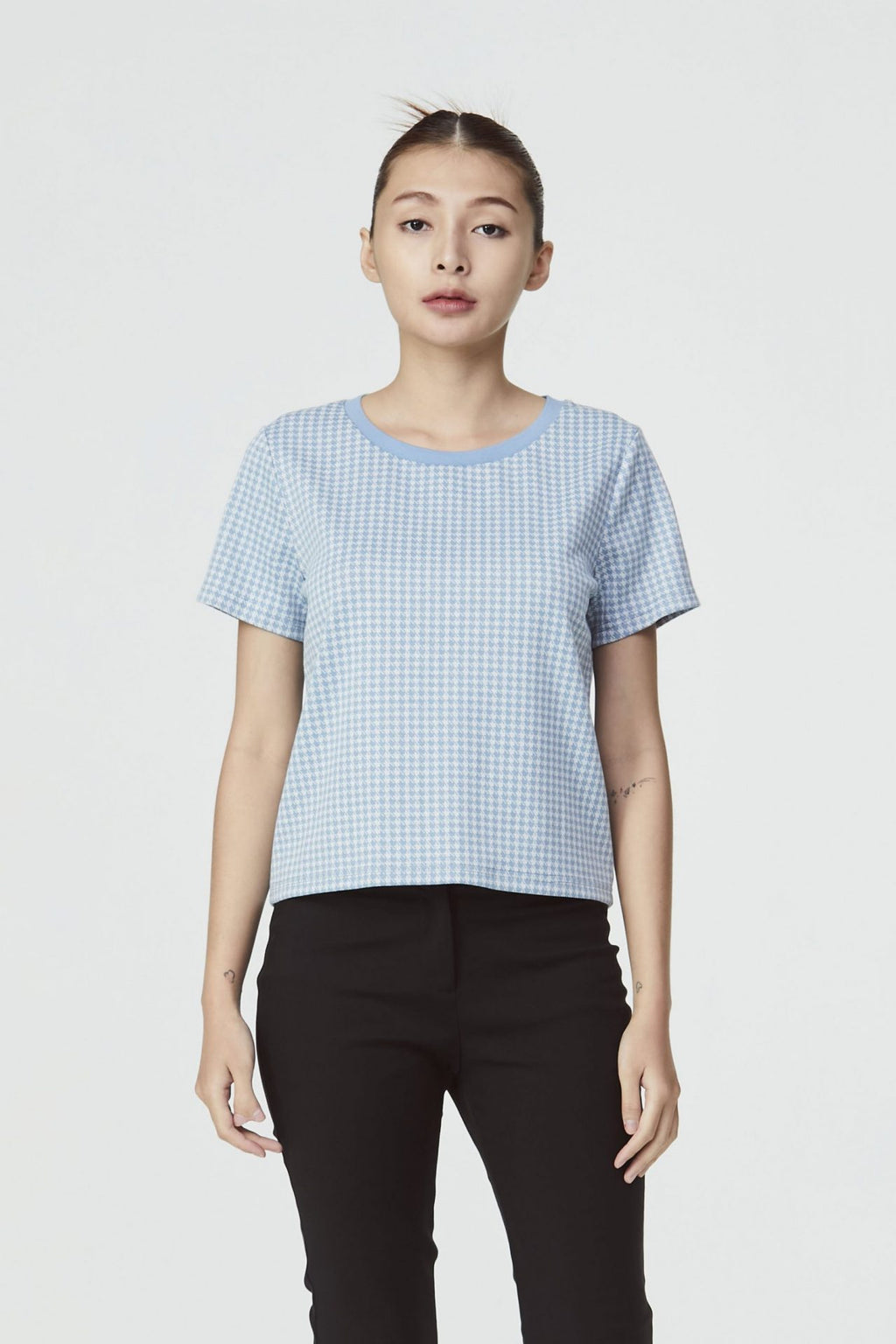 Basic Houndstooth Blouse – iORA