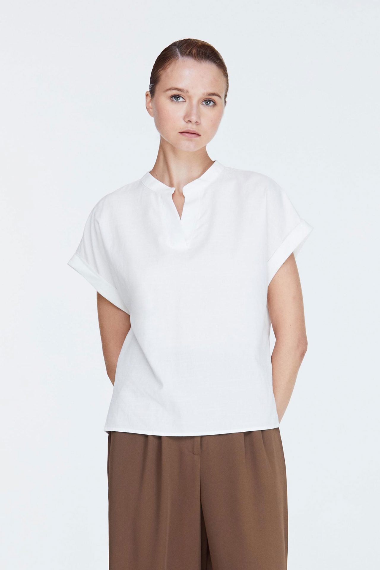Folded Sleeves Blouse – iORA