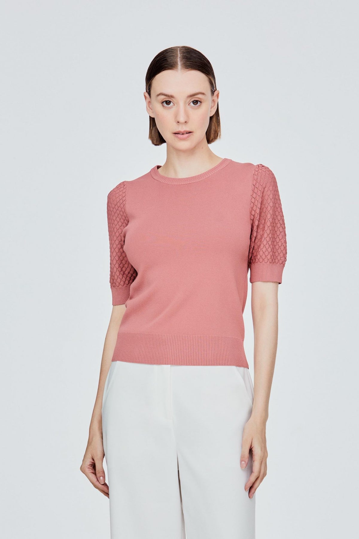Textured Knitted Blouse – iORA