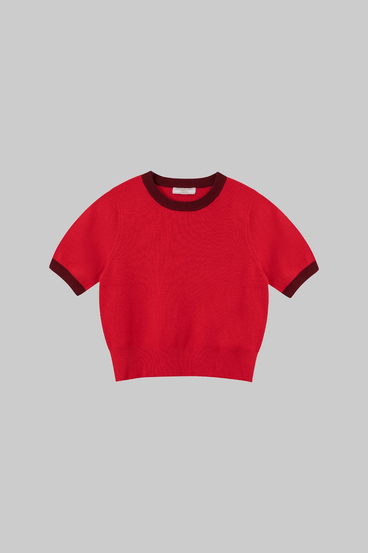 Contrasting Trim Knit Top – iORA